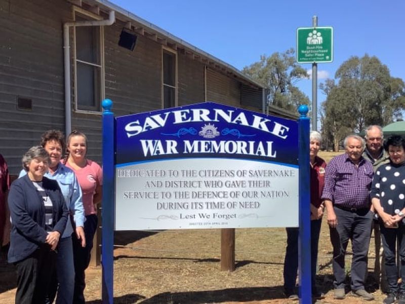 War memorial sign unveiled | Places of Pride