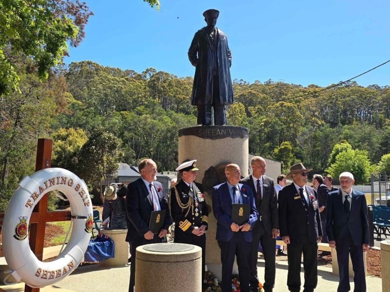 Sheean VC statue unveiled on Remembrance Day | Places of Pride